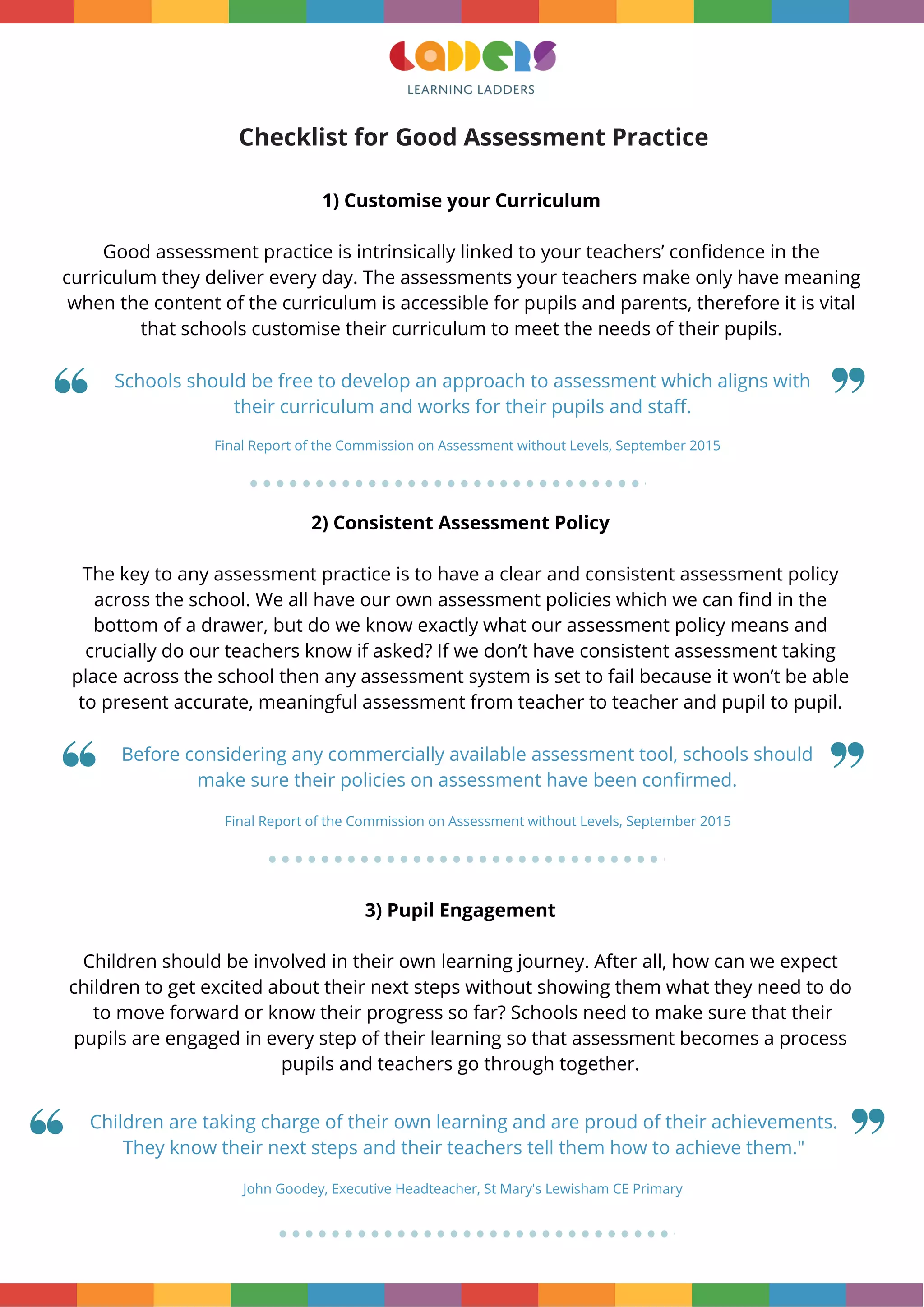 8 Golden Rules for Good Formative Assessment in Schools | PDF