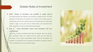 Golden Rules of Investment.pptx-Basic principles | PPTX