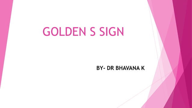 Golden S sign | PPTX | Lung and Respiratory Health | Diseases and ...
