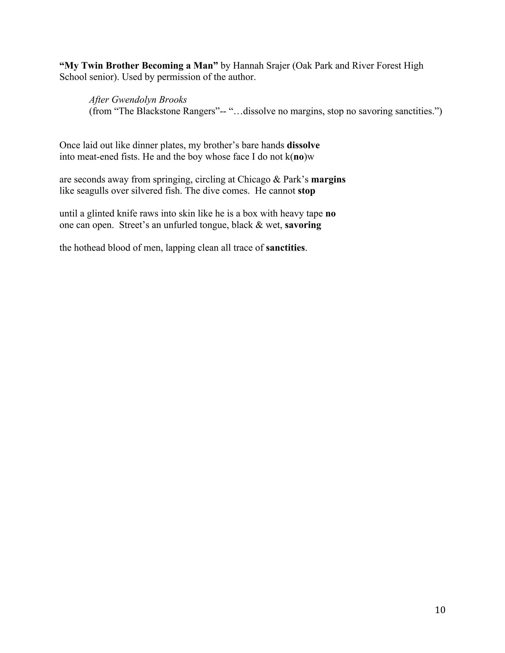 Golden shovel lesson | PDF | Poetry | Books and Literature