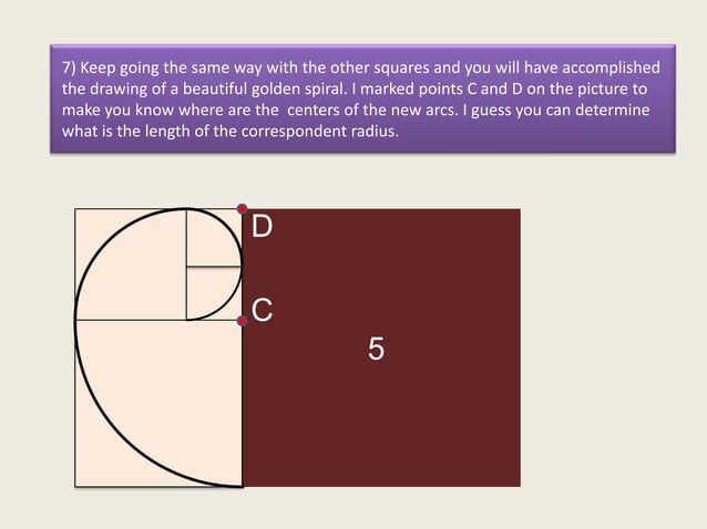 Golden spiral fibonacci | PPTX