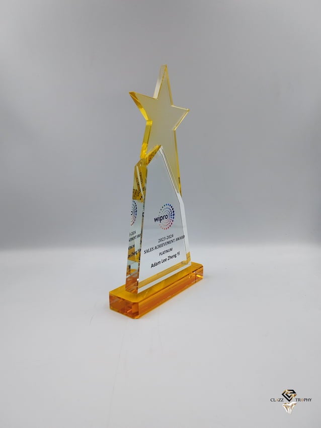Golden Star Crystal Trophies at Clazz Trophy Malaysia | #1 Reliable ...