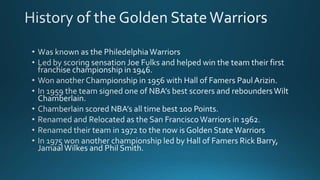 Golden state warriors | PPTX