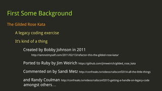 Golden Thorns: Lessons in Golden Master Testing from the Gilded Rose ...