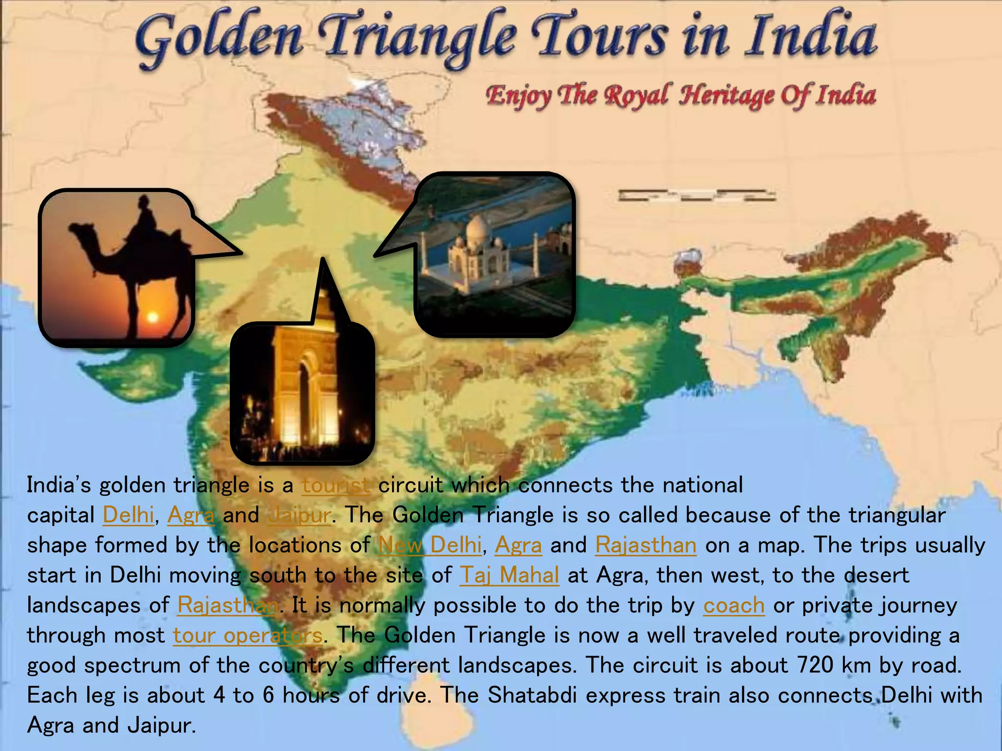 case study on Golden tringle of India Delhi, Jaipur,Agra | PPTX