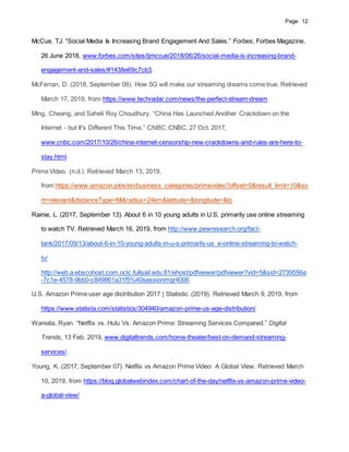 Amazon Prime Video Environmental Analysis | PDF