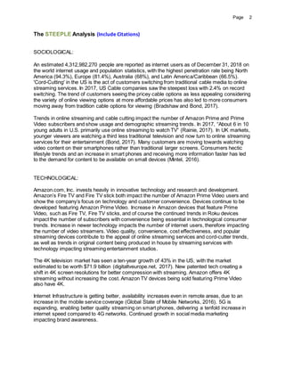 Amazon Prime Video Environmental Analysis | PDF