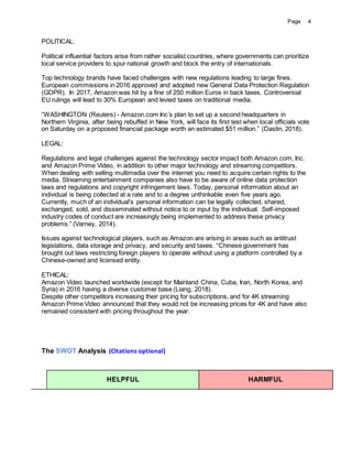 Amazon Prime Video Environmental Analysis | PDF