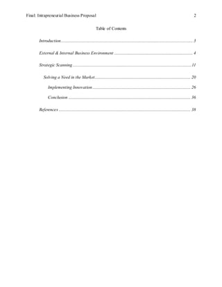 Amazon Prime Video Intrapreneurial Business Proposal (Final) | DOCX