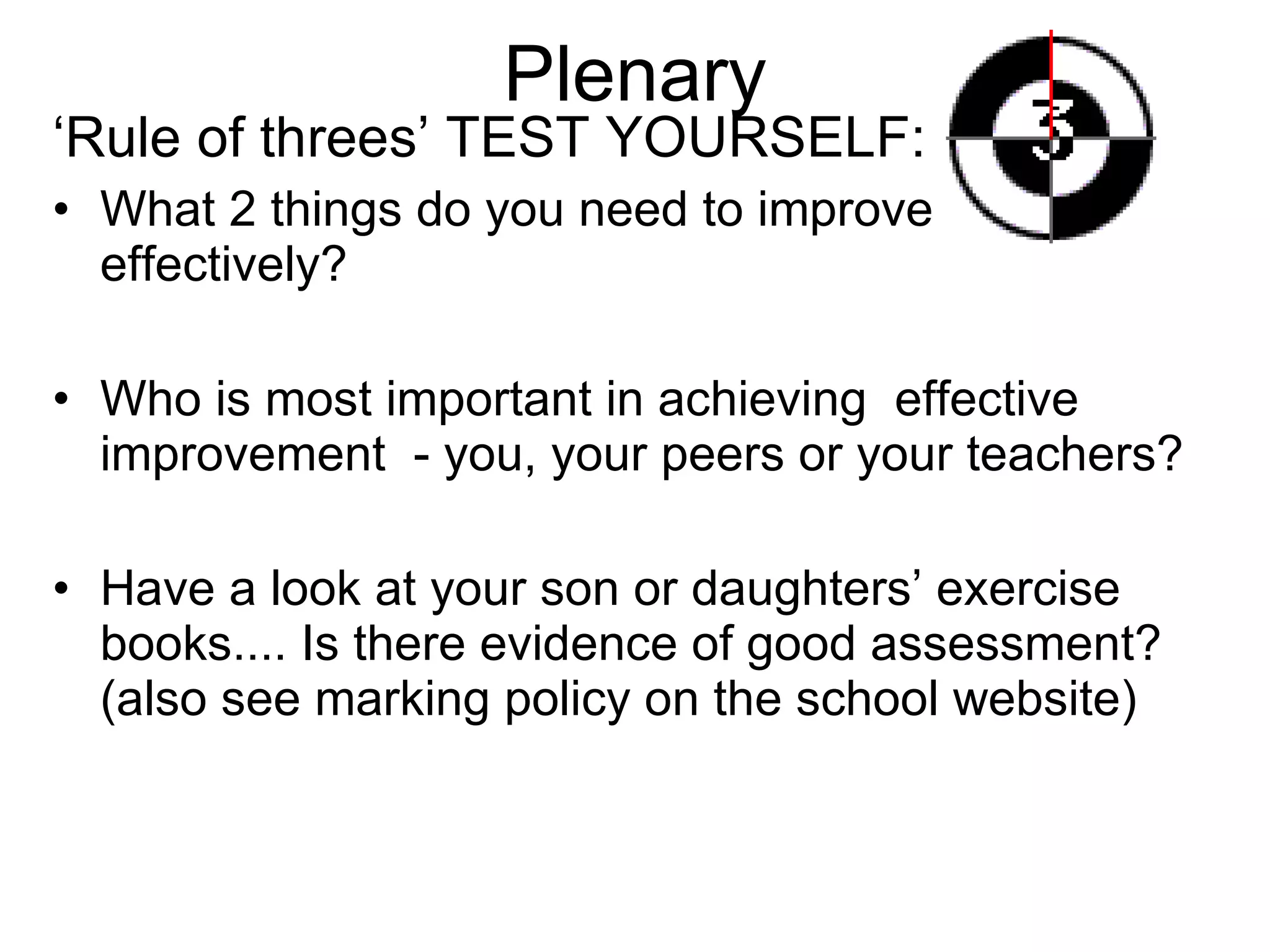 Assessment for Learning | PPT