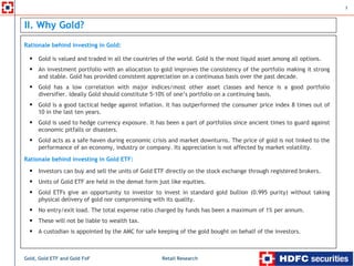 Gold, Gold ETF and gold FoF - a perspective! | PDF