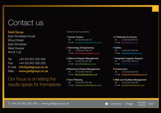 Gold Group Brochure | PPT