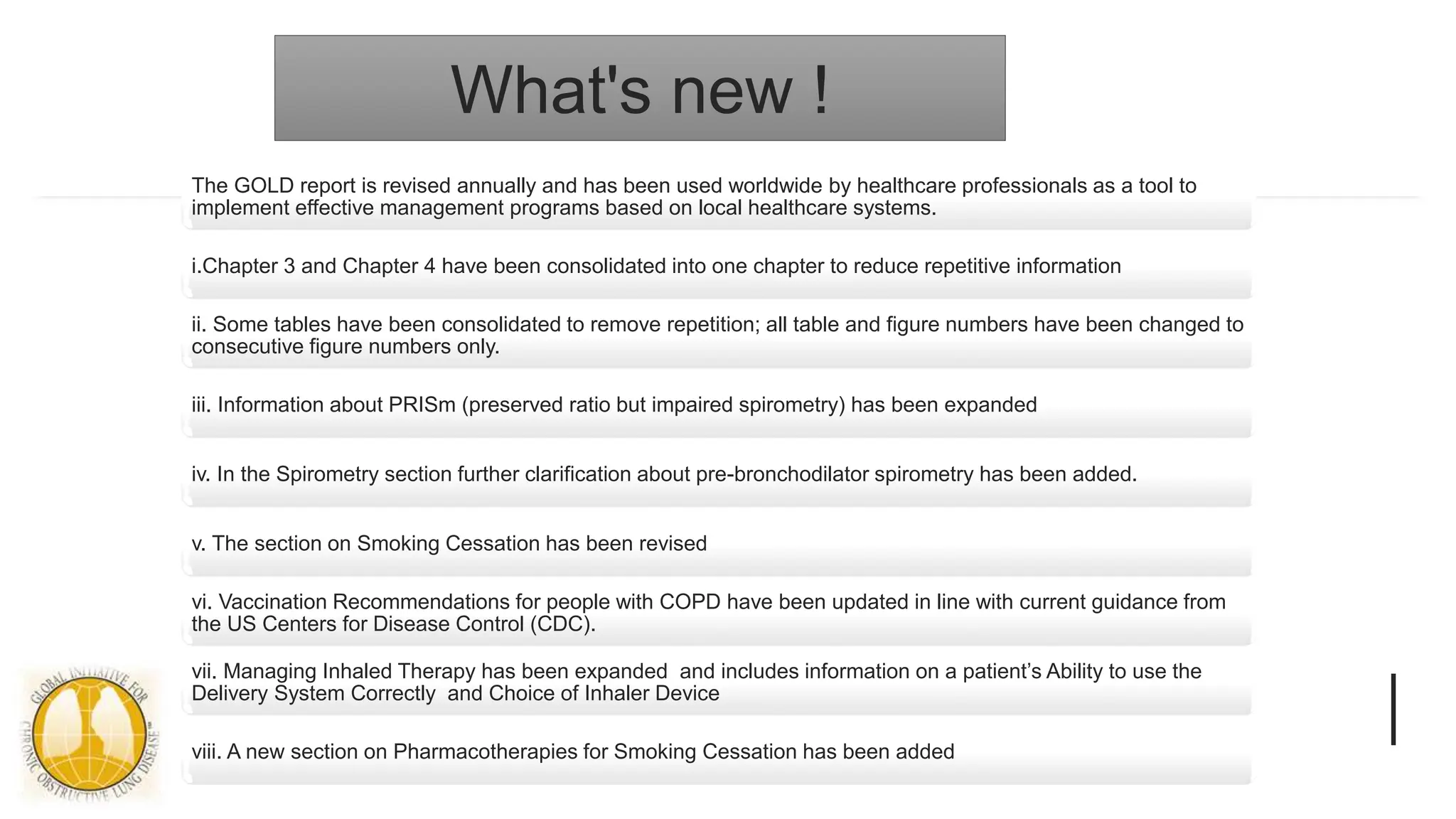 Gold COPD guideline 2024 . A review on change in guideline by GOLD . | PPTX