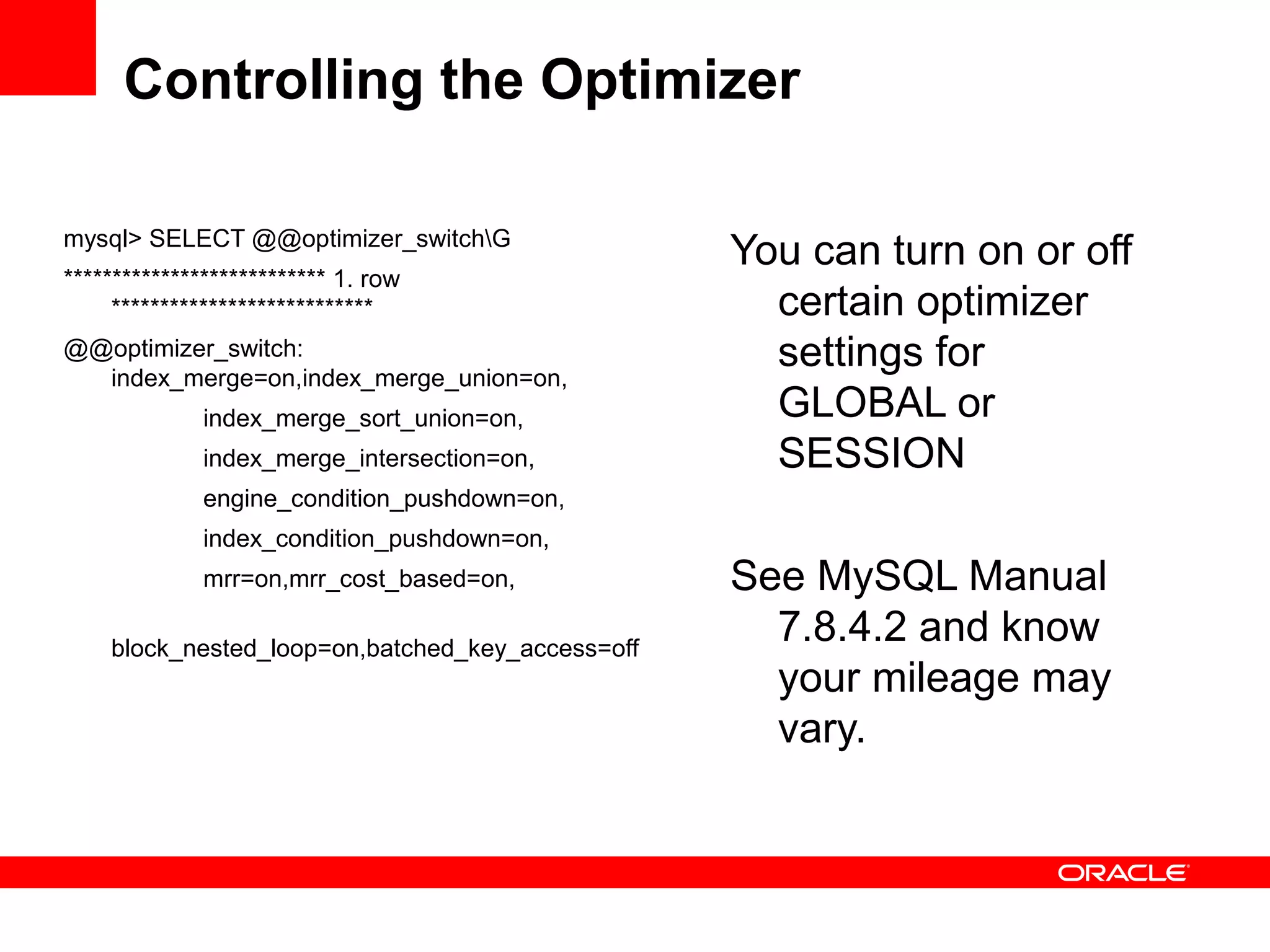 Goldilocks and the Three MySQL Queries | PPT