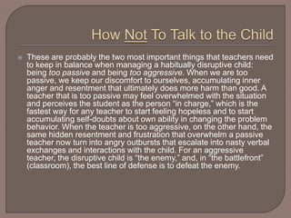 The Goldilocks Approach: Assertiveness Training for Teachers | PPT