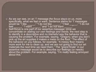 The Goldilocks Approach: Assertiveness Training for Teachers | PPT