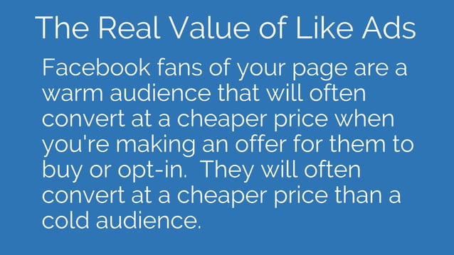 Should you spend money on Facebook Like Ads? | PPT Should you spend money on Facebook Like Ads? | PPT