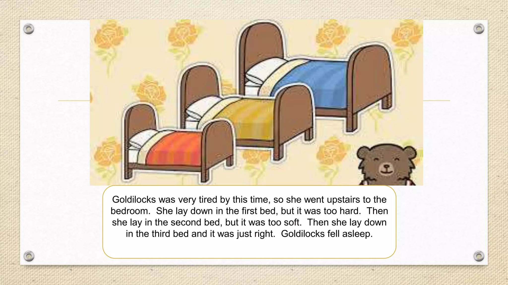 Goldilocks and the three bears | PPTX