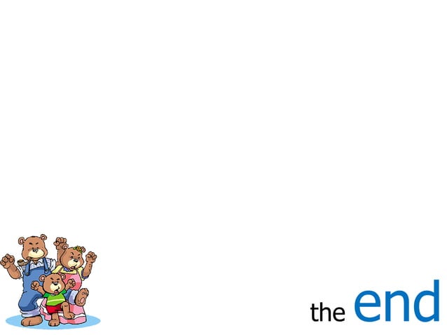 Goldilocks and the Three Bears in English and French