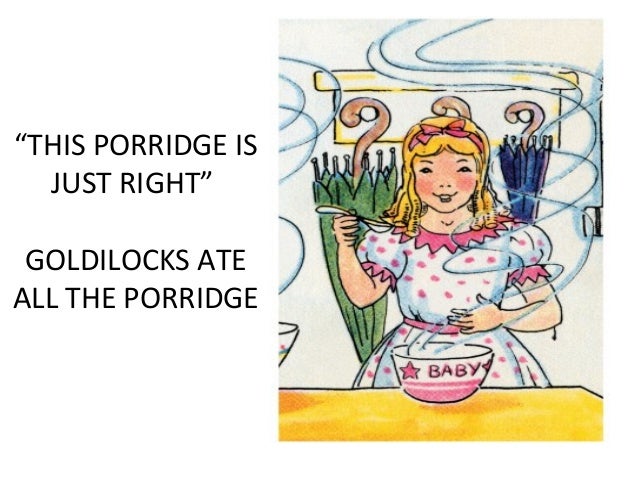 Goldilocks and the three bears ppt