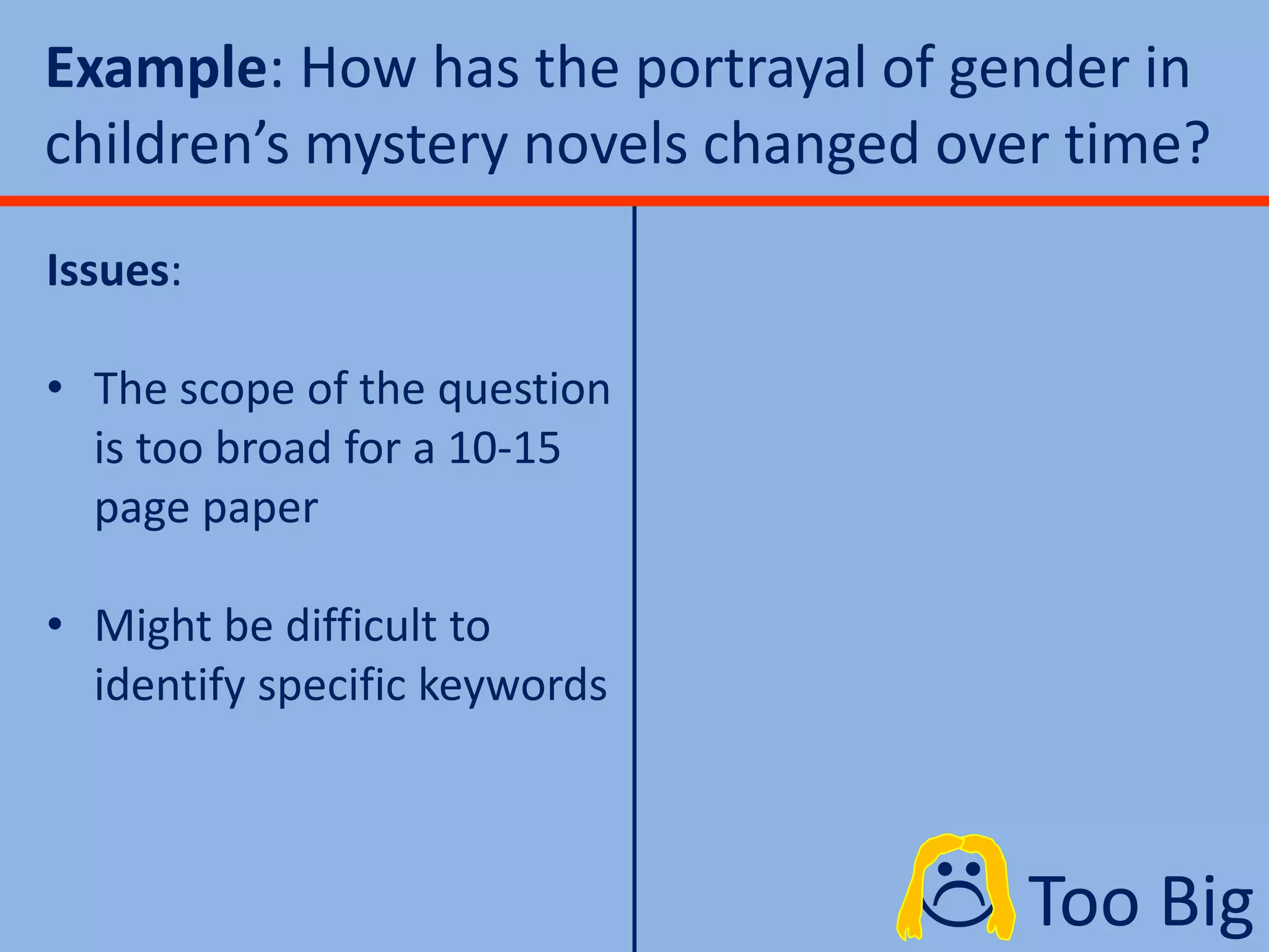 Goldilocks Research Questions | PDF