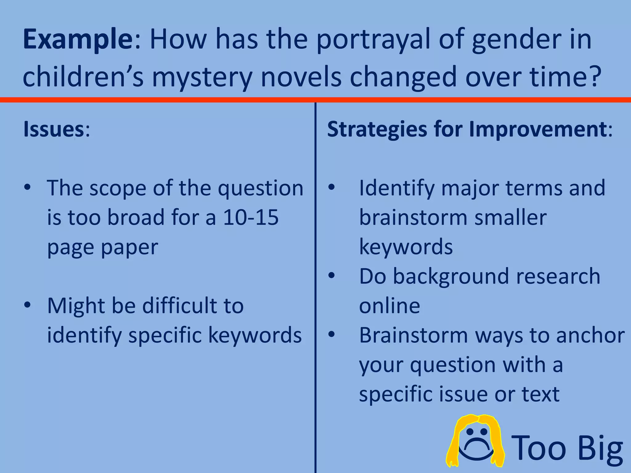 Goldilocks Research Questions | PDF