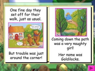 Goldilocks story book pps | PPS