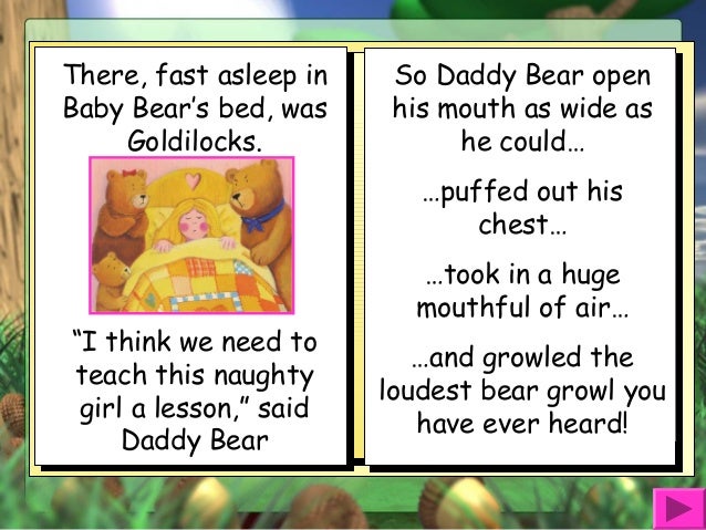 Goldilocks story book pps