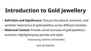 Introduction to the best Gold Jewellery in india | PPTX