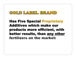 Gold label nutrient activator (as) | PDF