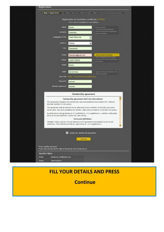 Gold line registration | PDF