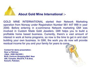 Goldmine International | PPT