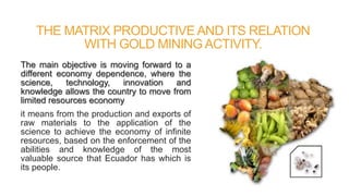 Gold mining in ecuador | PPTX