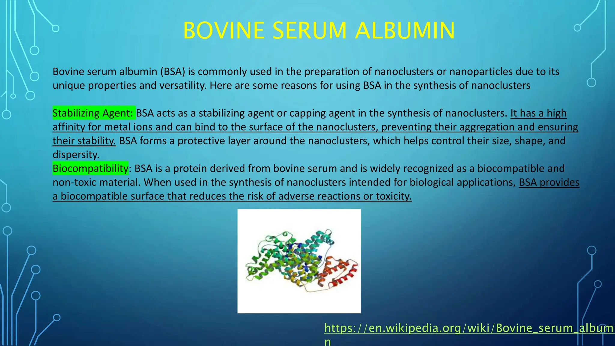 GOLD NANOCLUSTER BSA Protein templated.pptx