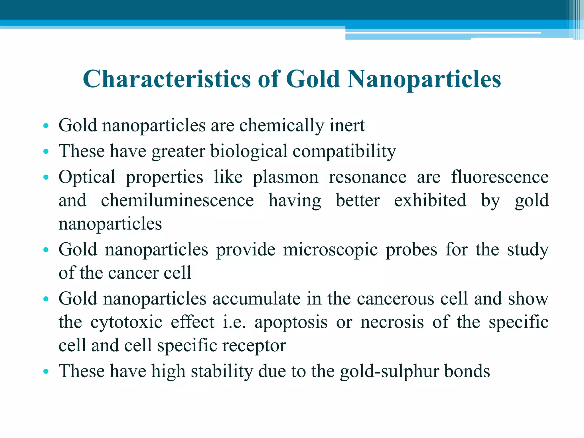 Gold nano particles | PPTX