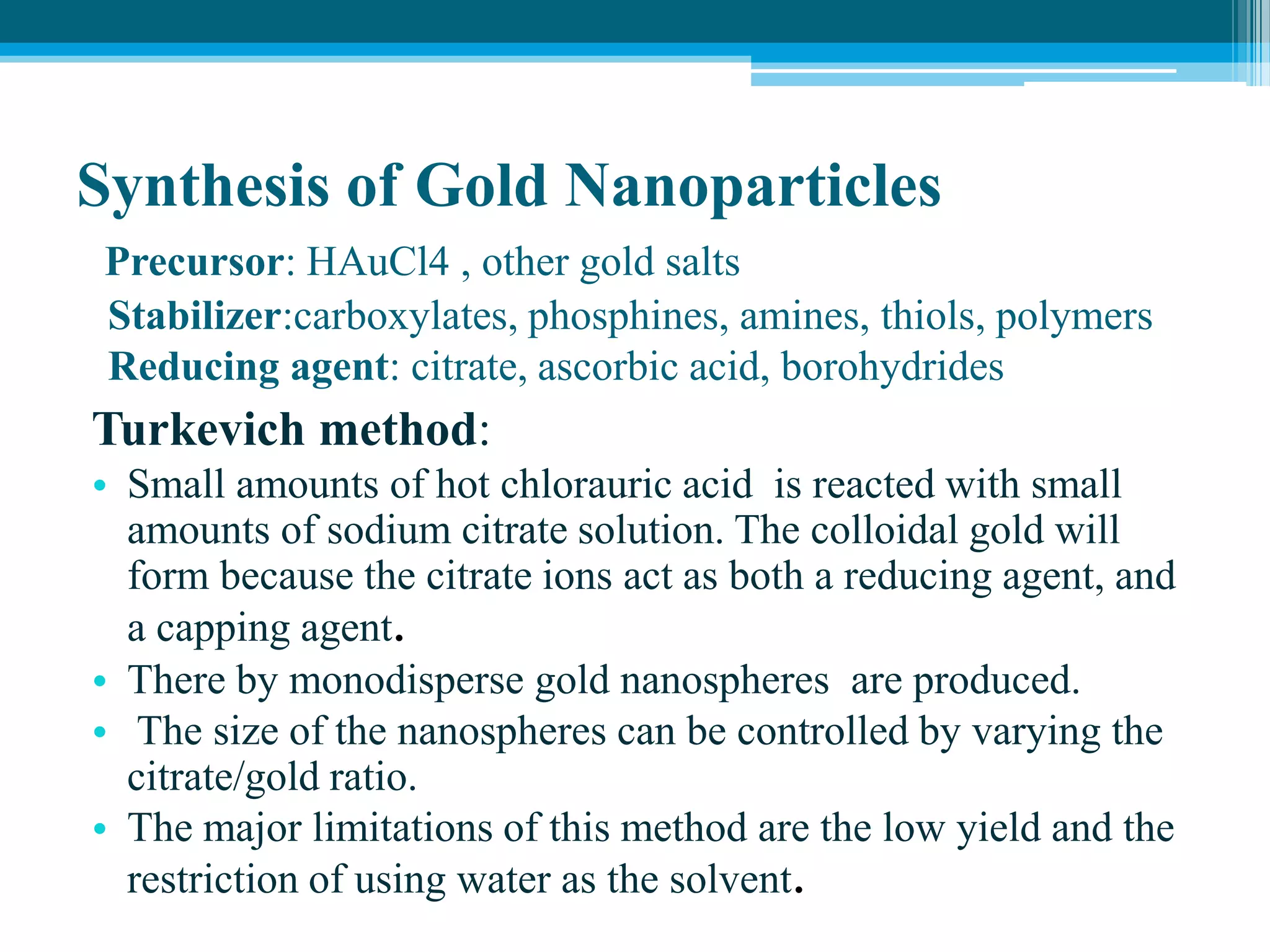 Gold nano particles | PPTX
