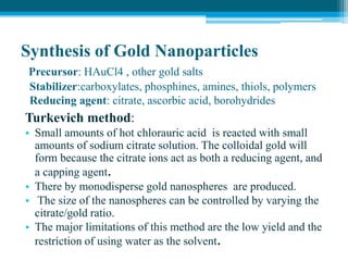 Gold nano particles | PPTX