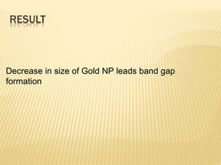 gold nanoparticle | PPT