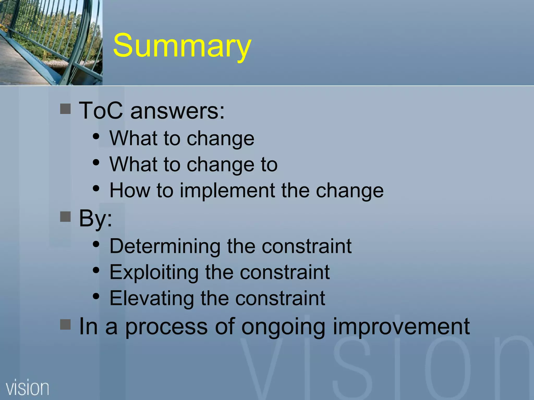 Goldratt's Theory of Constraints - An Introduction | PPT