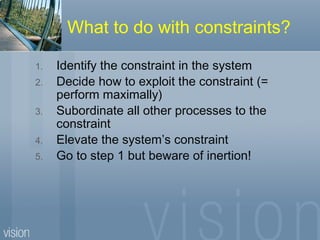 Goldratt's Theory of Constraints - An Introduction | PPT