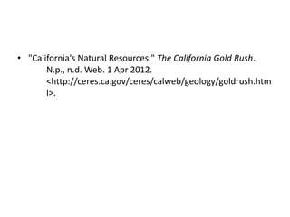 Gold rush | PPT