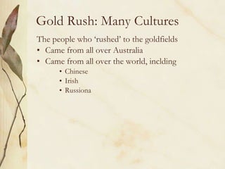 Gold Rush Australia Chinese Miners | PPT