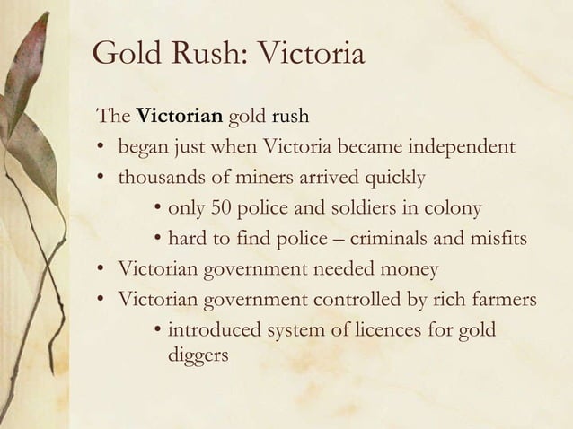 Gold Rush Australia Chinese Miners | PPT
