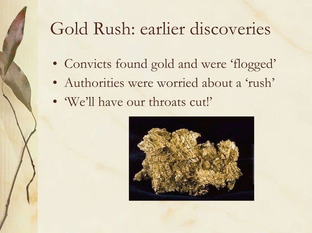 Gold Rush Australia Chinese Miners | PPT