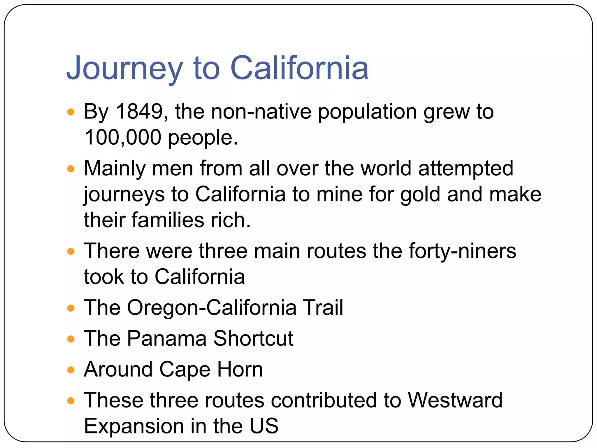 Gold rush presentation 1 | PPTX