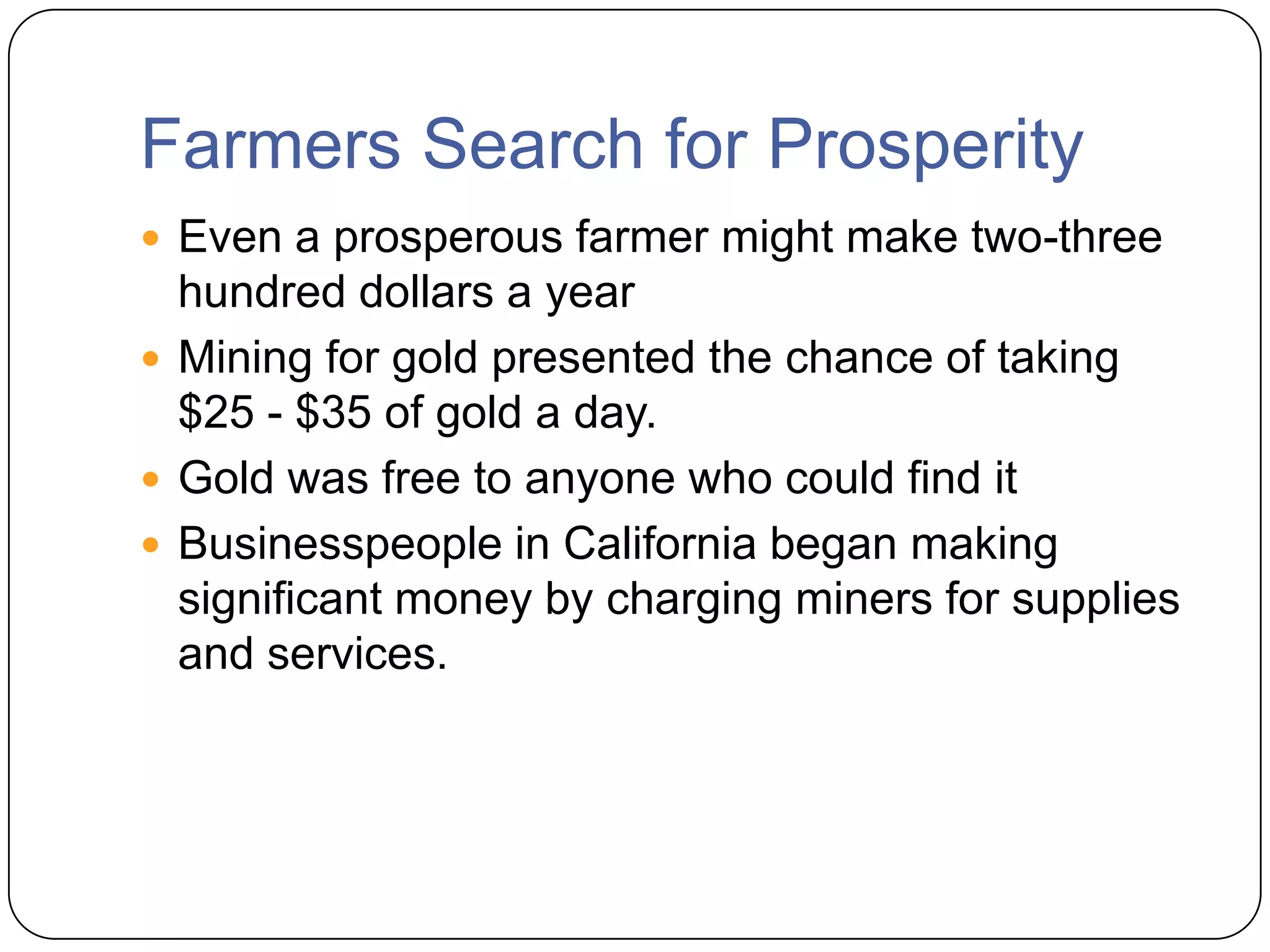 Gold rush presentation 1 | PPTX