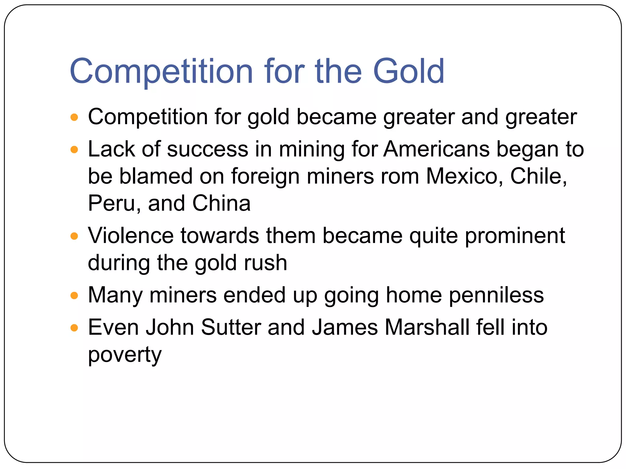 Gold rush presentation 1 | PPTX
