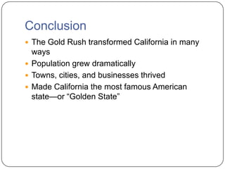 Gold rush presentation 1 | PPT