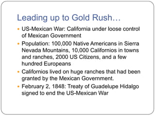 Gold rush presentation 1 | PPT