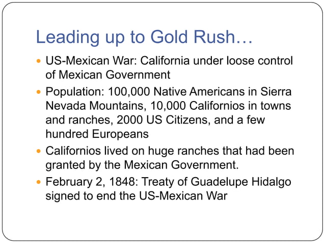 Gold rush presentation 1 | PPT